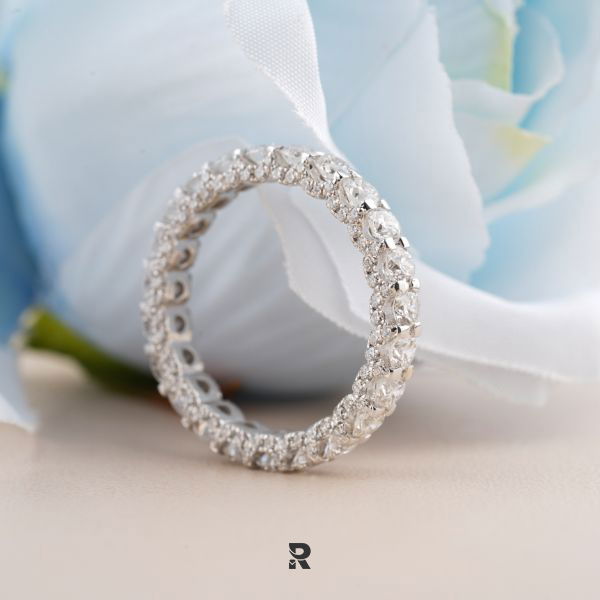 Round Diamond Eternity Wedding Rings
