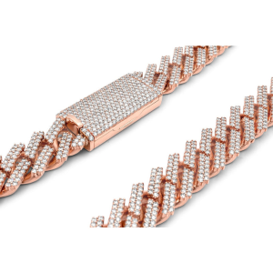 10mm Round Diamonds Cuban Link Chain