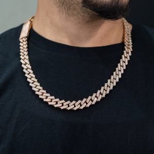 Round Diamonds Cuban Chain