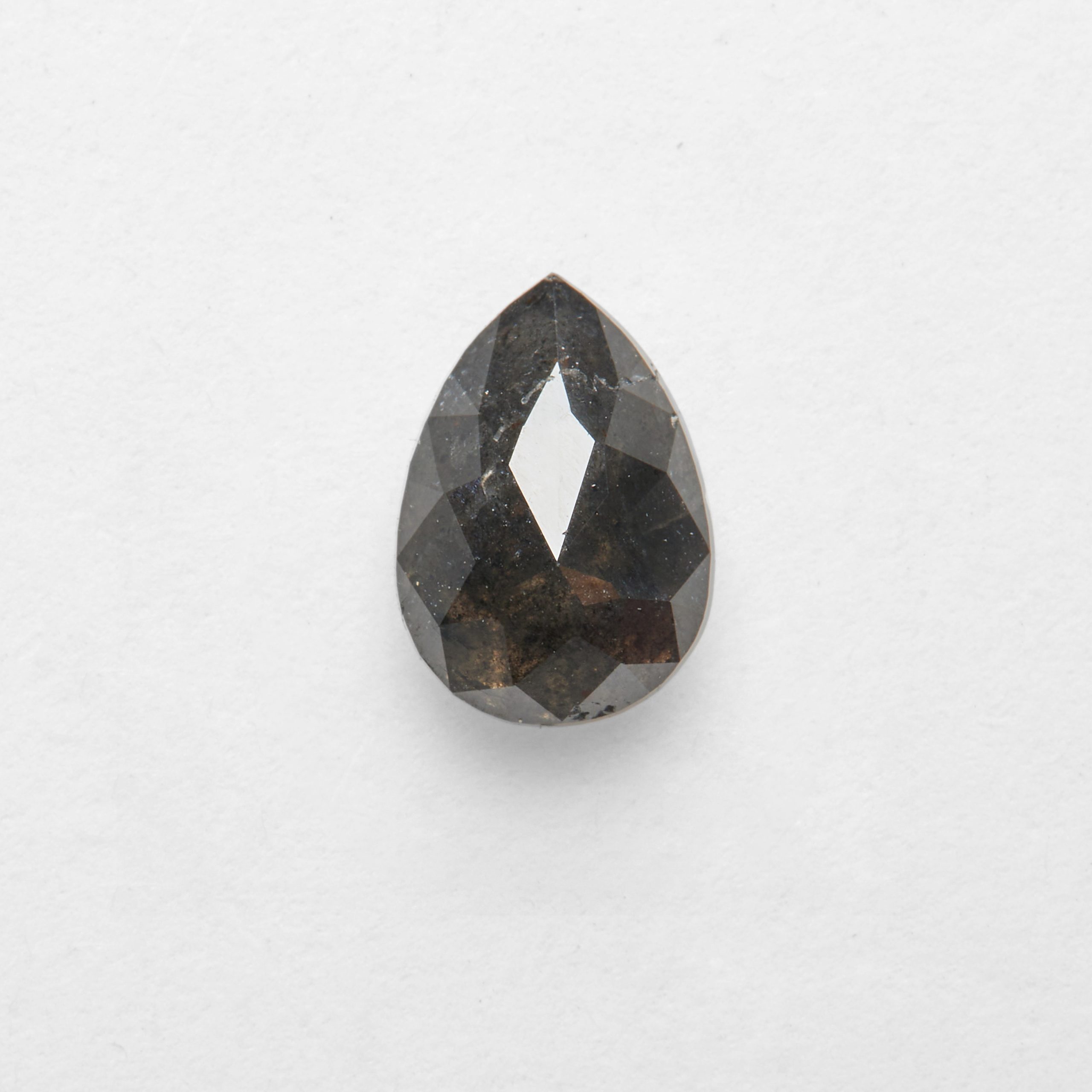 0.68 Ct Pear Cut Salt and Pepper Diamond