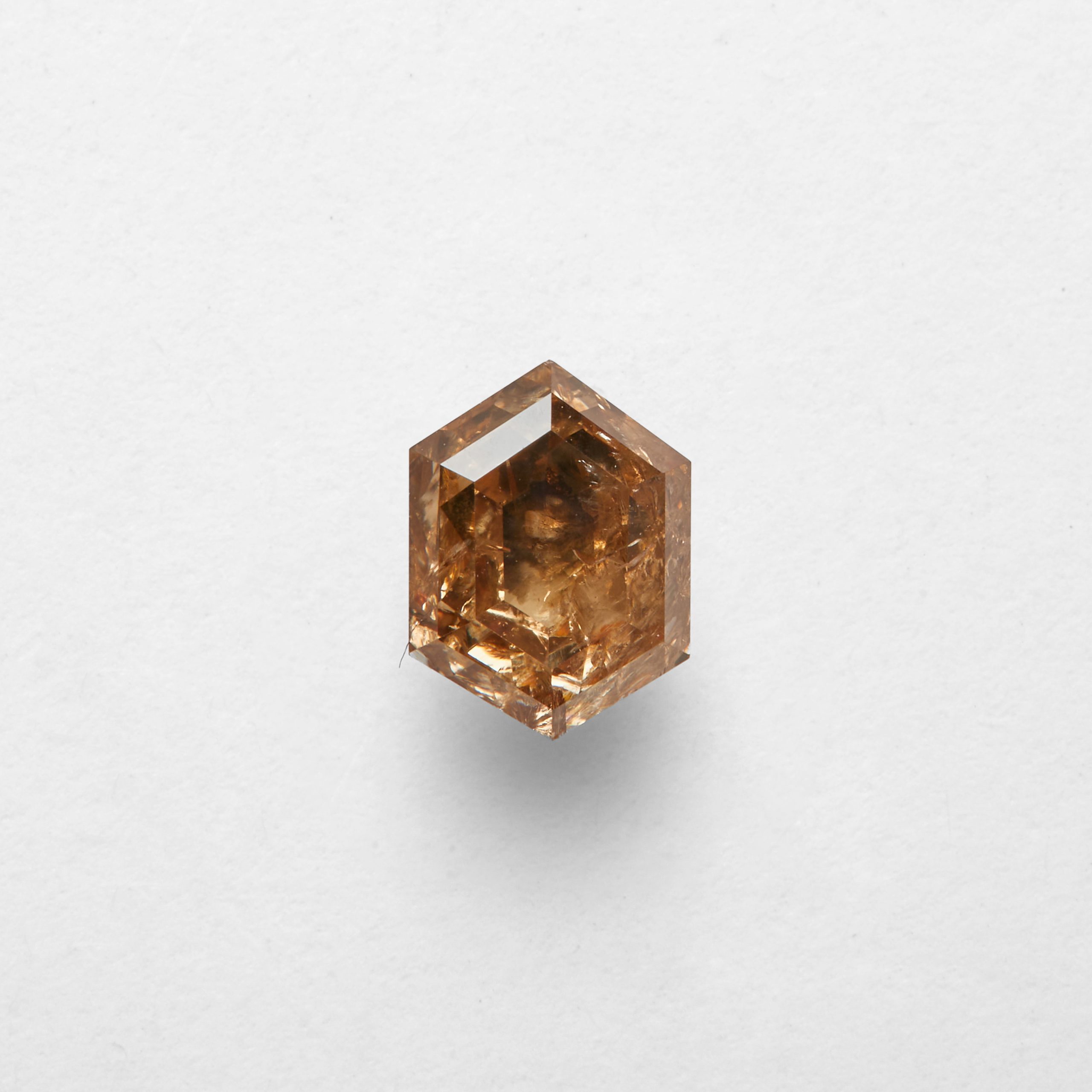 0.86 Ct Hexagon Salt and Pepper Diamond