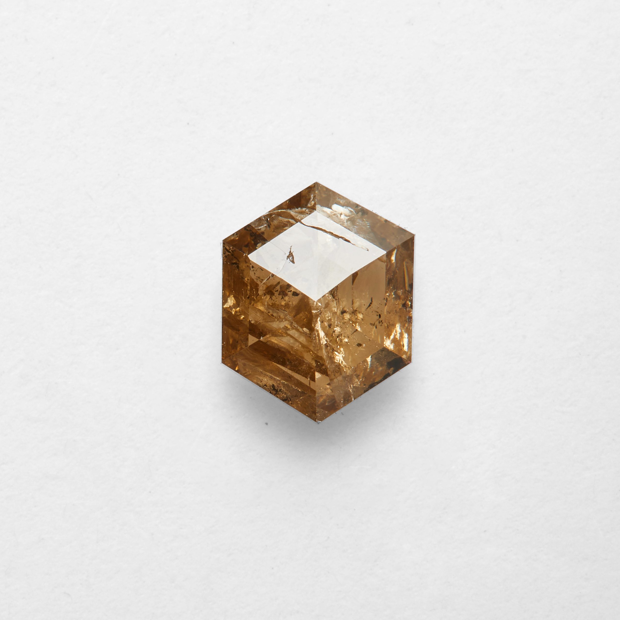0.97 Ct Hexagon Salt and Pepper Diamond