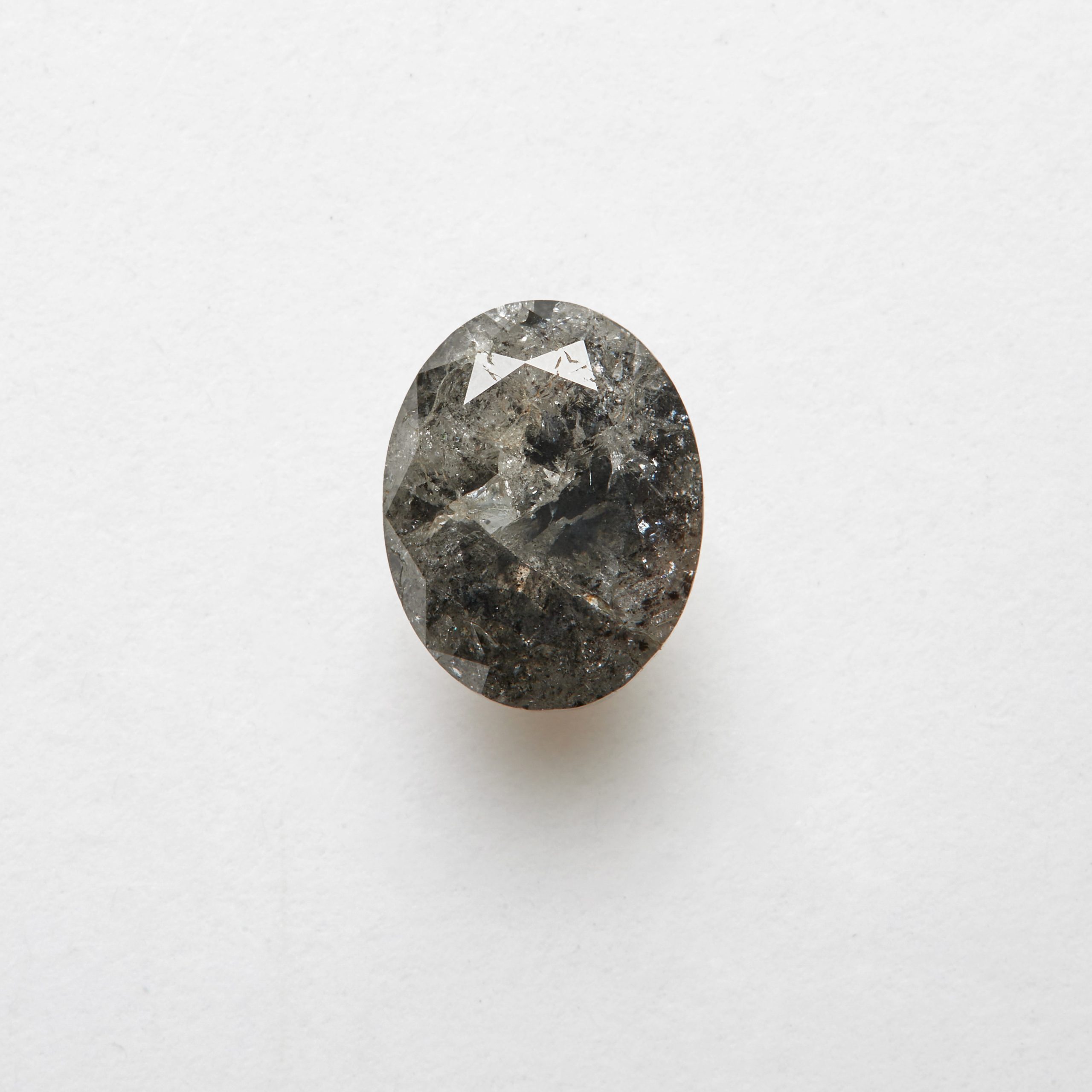 1.86 Ct Oval Salt and Pepper Diamond